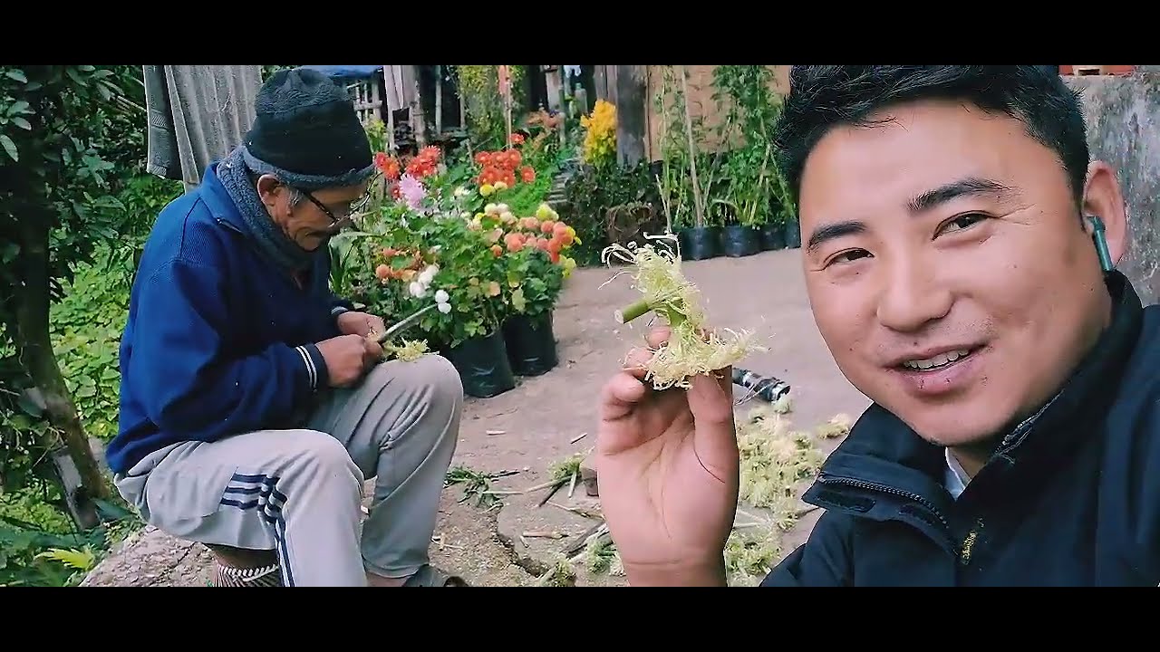 Handmade Bamboo Garland // organic way // village life - YouTube