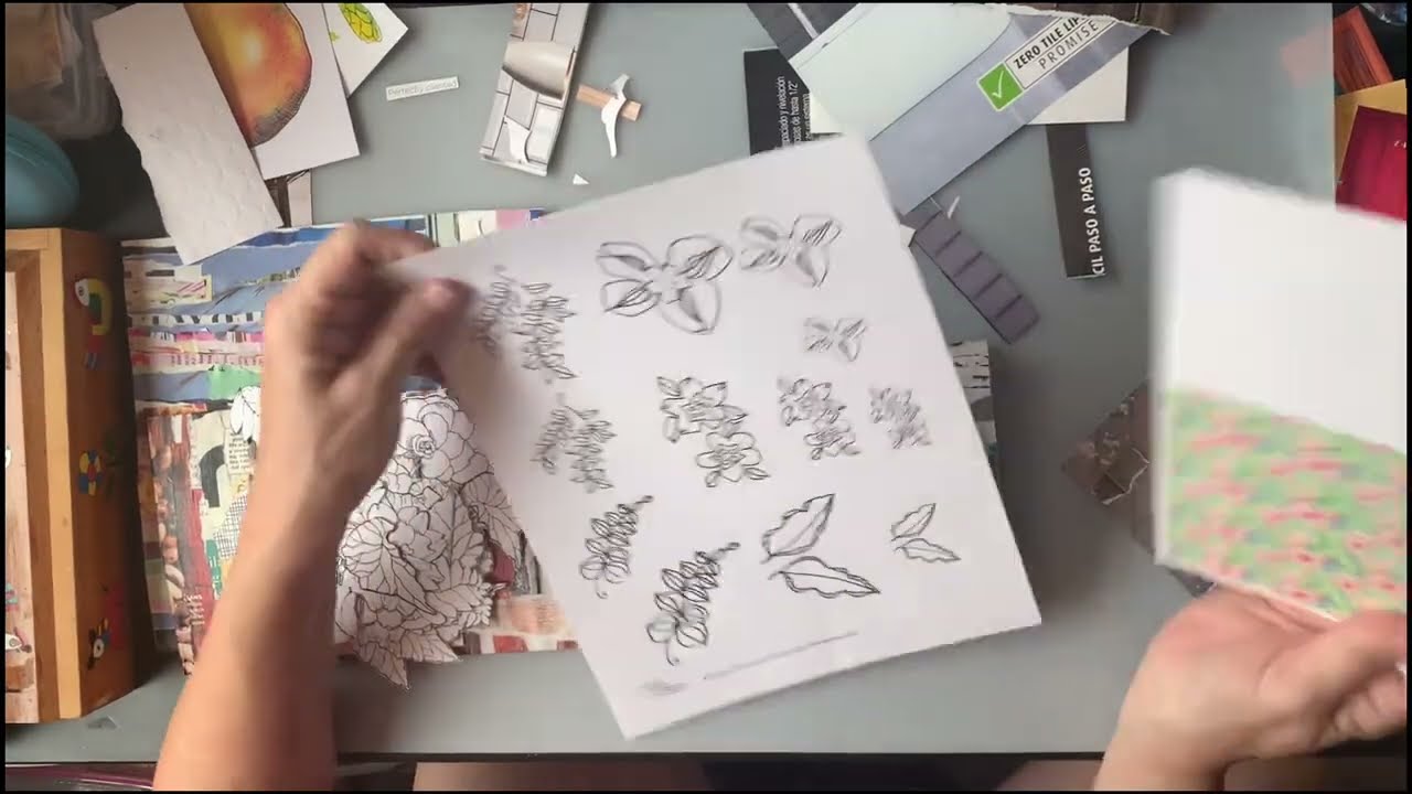 Magazine Collage in my RV Using Fodder - YouTube