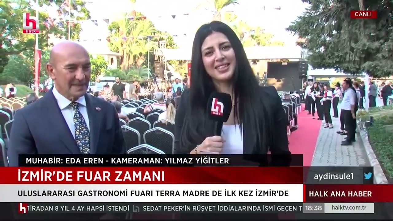 İEF FUARI 2022 - AÇILIŞ - TUNÇ SOYER - EDA EREN - HALK TV - YouTube