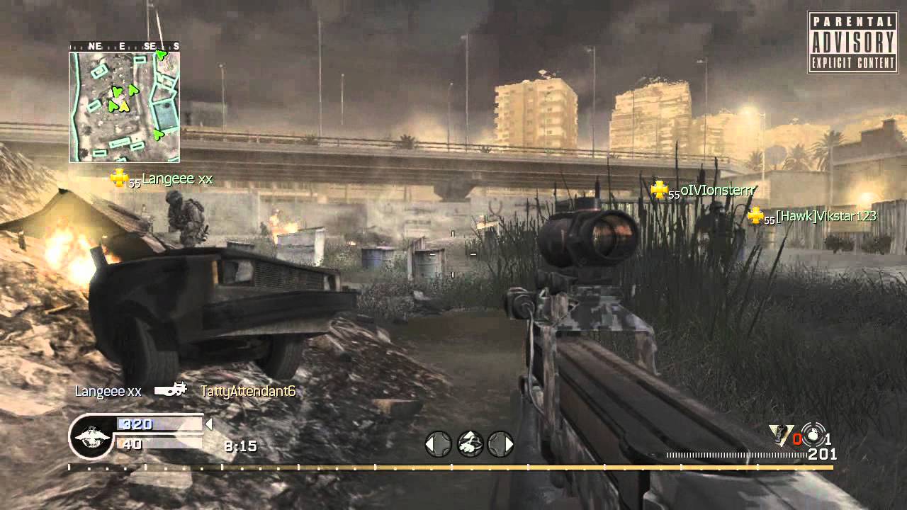 FIRST COLLEGE EXAM! (CoD4 Team P90 ACOG w/ Vikkstar123) - YouTube