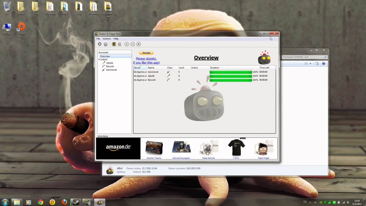 [TUTORIAL] Shakes and Fidget BOT (100% funkčnost) 1. část - YouTube