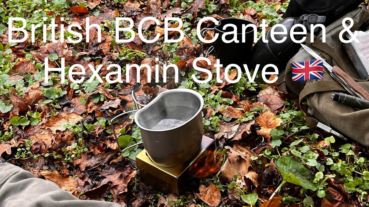 British BCB Canteen & Hexamin Stove - YouTube