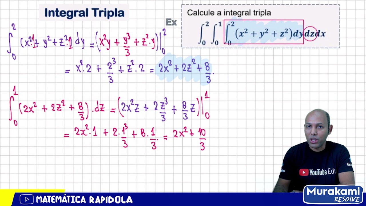 Integral Tripla - Exemplo resolvido #04 - YouTube