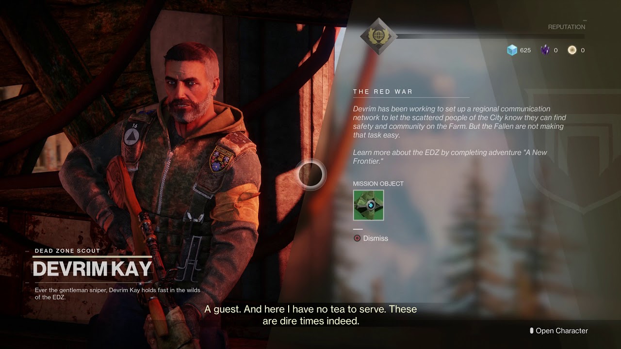 Destiny 2 - Devrim Kay: Speak with Devrim Kay in EDZ: Meets Guardian in ...