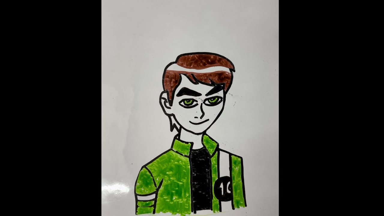 HOW TO DRAW BEN 10 | EASY CARTOON DRAWING | ARTFULANNUTANNU - YouTube