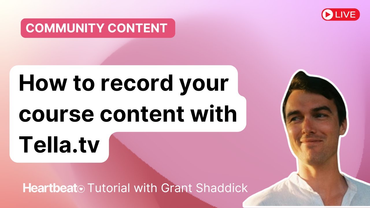 How to record course content with Tella.tv - YouTube
