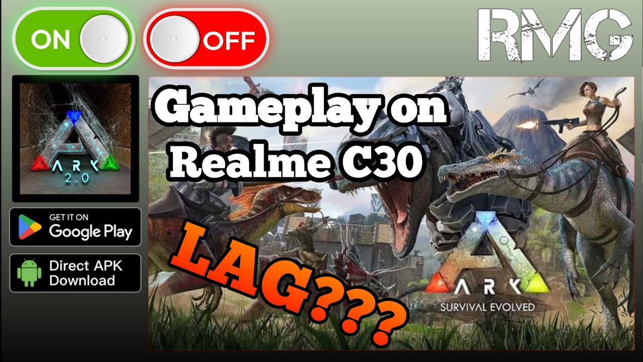 ARK: Survival Evolved Mobile - Android Gameplay Test on Realme C30 ...
