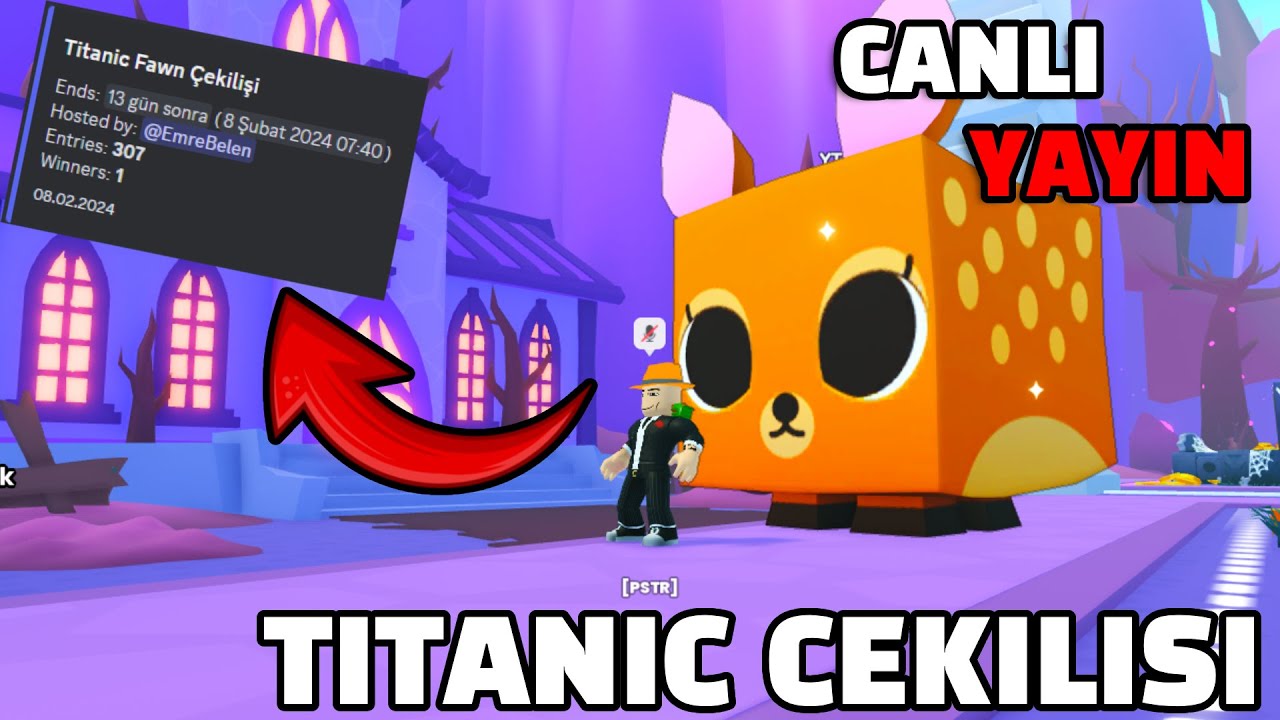 PS99 Titanic Çekilişi+Ticaret Yayını Pet Simulator 99 - YouTube