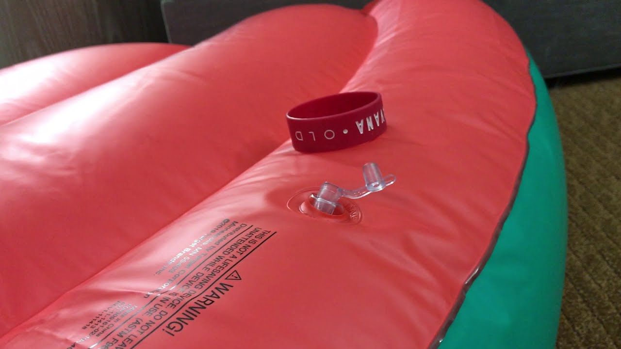 Inflatable Watermelon Deflating With Wristband - YouTube