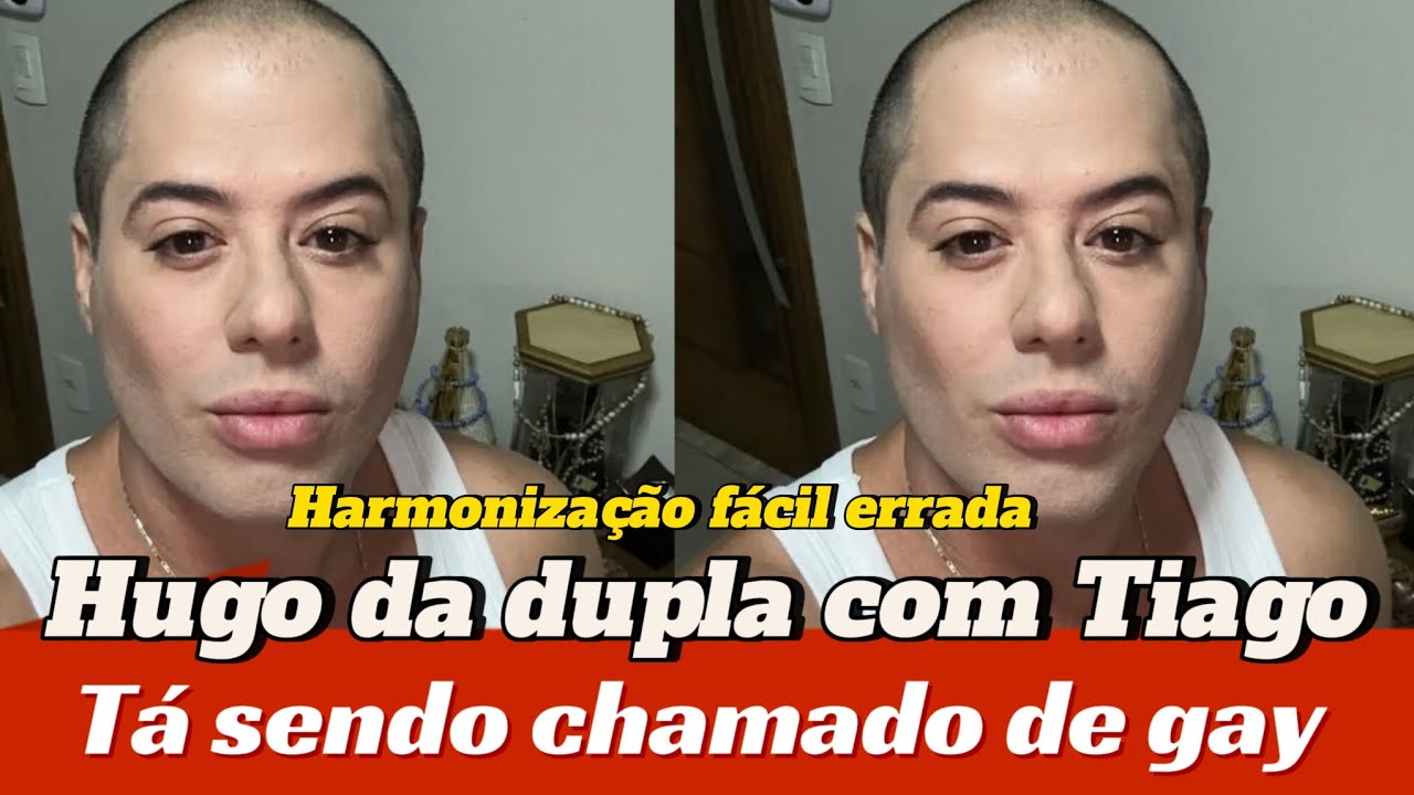o cantor Hugo faz harmonização fácial e fica parecendo um travest - YouTube