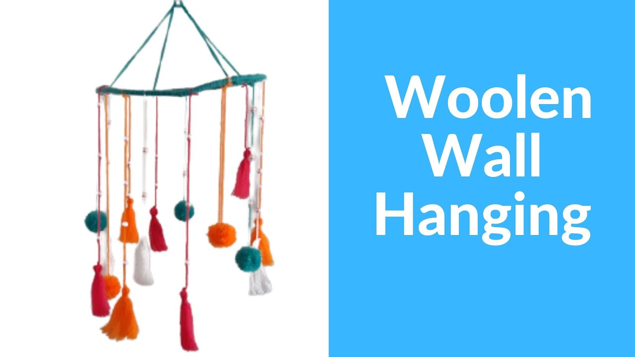 DIY Easy Woolen Wall Hanging | Woolen craft | Home Decor | Yarn Craft ...