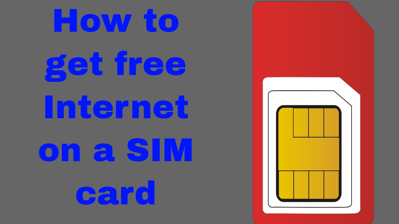How to get free Internet on a SIM card - YouTube
