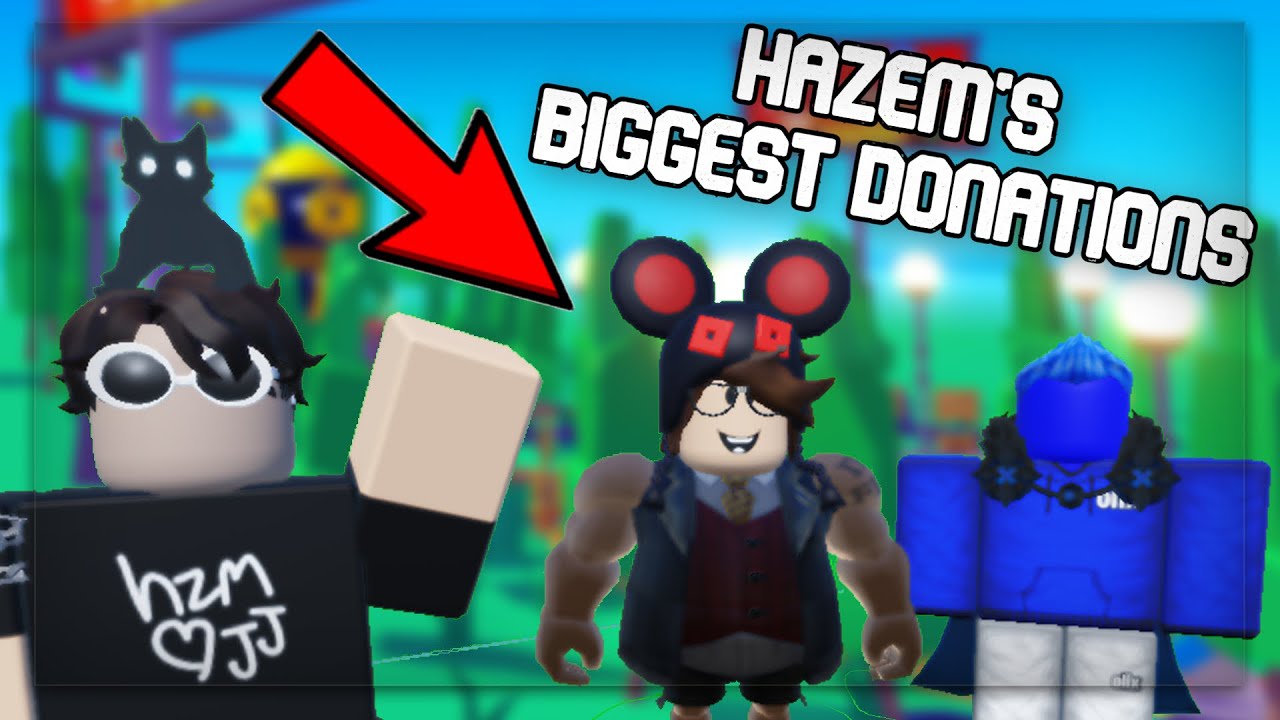 Hazem's Biggest Donations To ROBLOX Youtubers in Pls Donate 💸 - YouTube