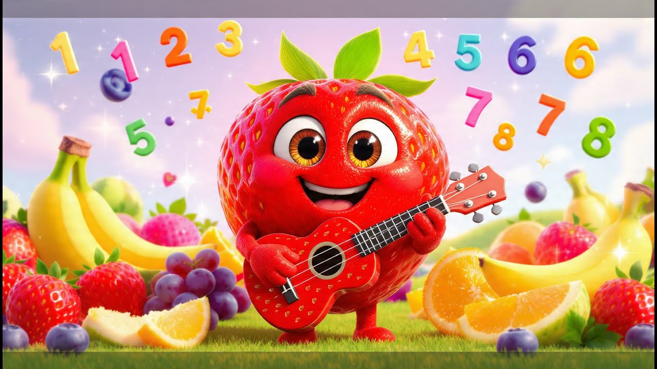 Berry Jam — Let’s Count Fruits! 🍓🍊| A Fun Learning Song for Kids (1 to ...