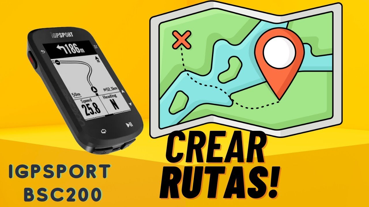 Crear Rutas En Velocímetro IGPSPORT BSC 200 Fácil! En Español - YouTube