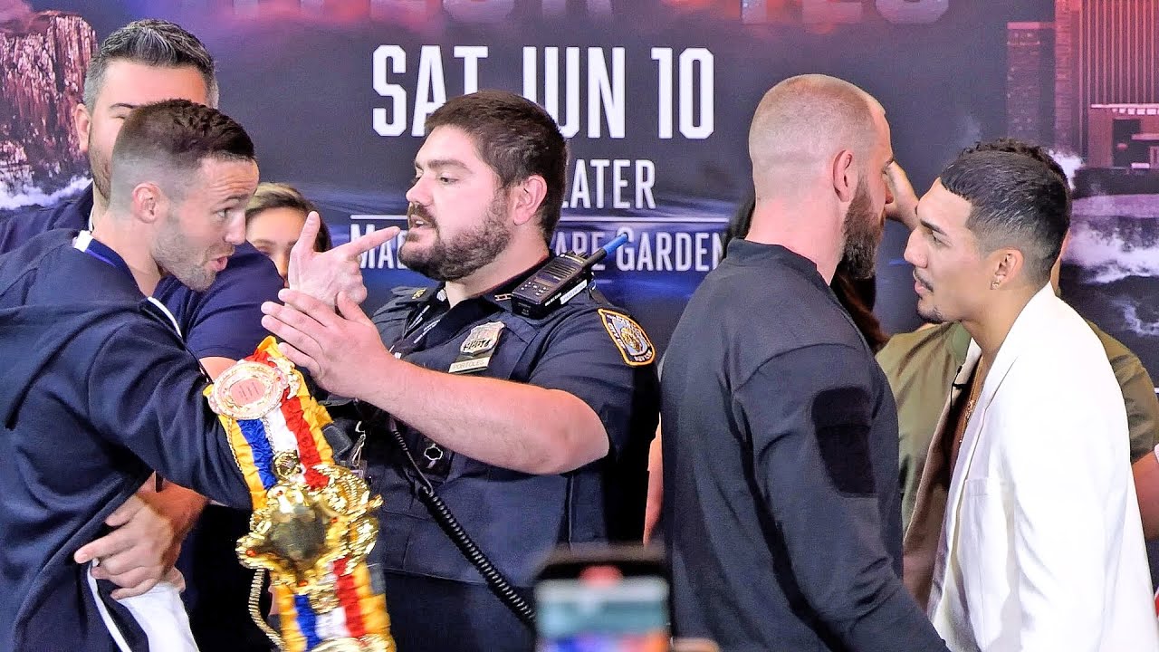 POLICE STOPS FACE OFF!! Josh Taylor vs. Teofimo Lopez • HEAD TO HEAD in ...