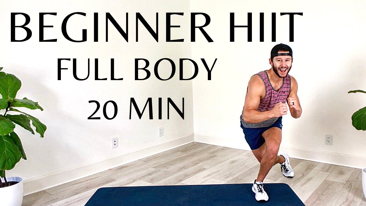 BEGINNER HIIT FULL BODY CARDIO // 20 Minutes (no equipment, at home ...
