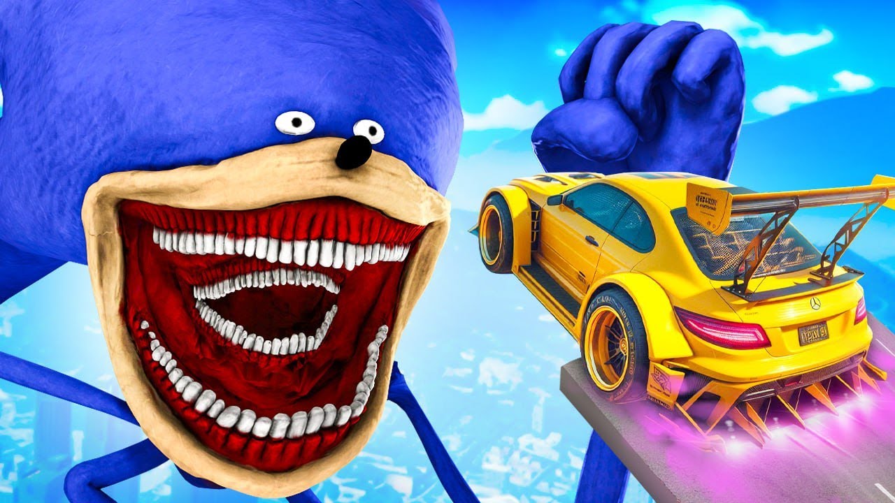 SHIN SONIC vs CARS in GTA 5! - YouTube