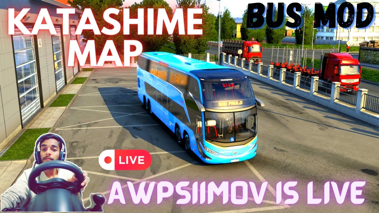 ETS 2 LIVE KATASHIME MAP WITH BUS MOD | Nitho Drive Pro V16 | #ets2 ...
