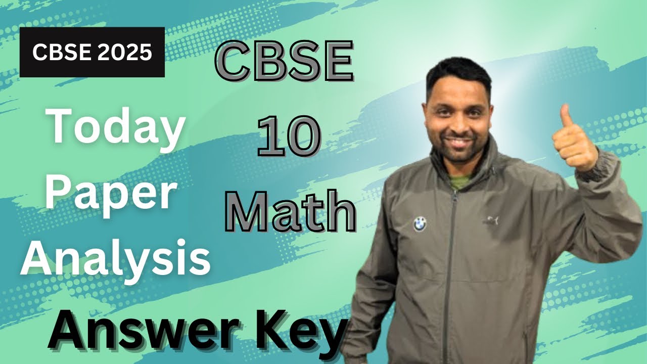 Class 10 CBSE Math || Today 10th Math Paper Answer Key ||#class10 # ...