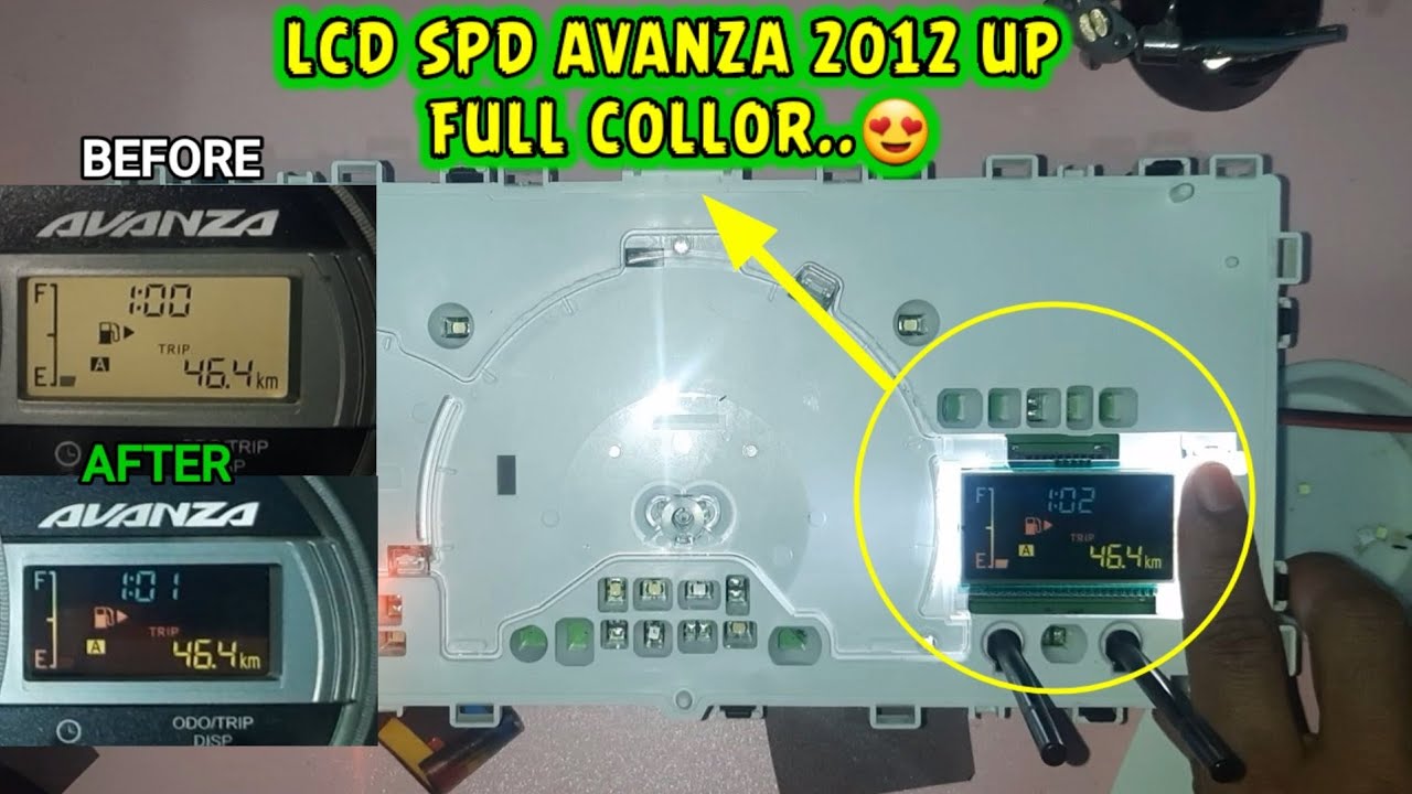 Lcd speedometer Avanza xenia full collor || Modif speedometer - YouTube