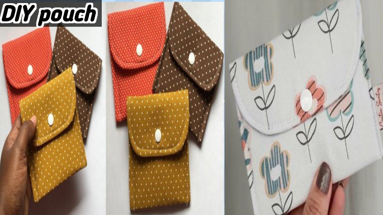 Easy -fabric purse sewing tutorial /DIY pouch/small purse making at ...