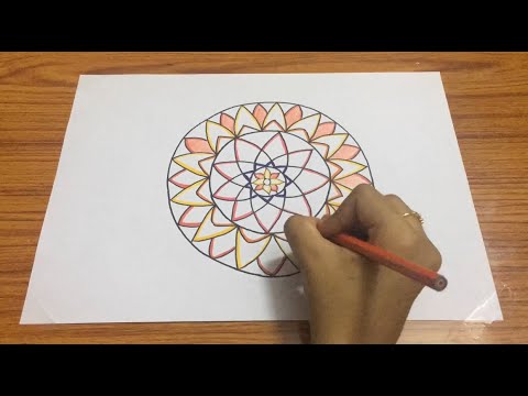 onam pookalam drawing|easy pookalam drawing for beginners|simple ...