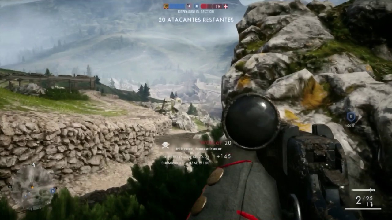 BF1 - Battlefield 1Gameplay - 1895 Russian - Sniper Test 1895 Ruso ...