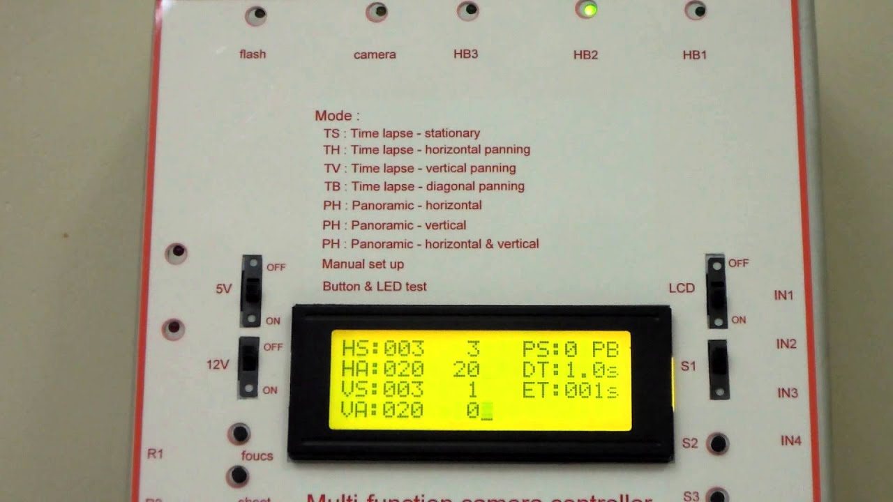 Electric camera tripod head - controller - YouTube