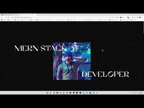 MERN Stack Developer Portfolio Showcase - React, GSAP, WebGL, Three.js, and Tailwind CSS - YouTube