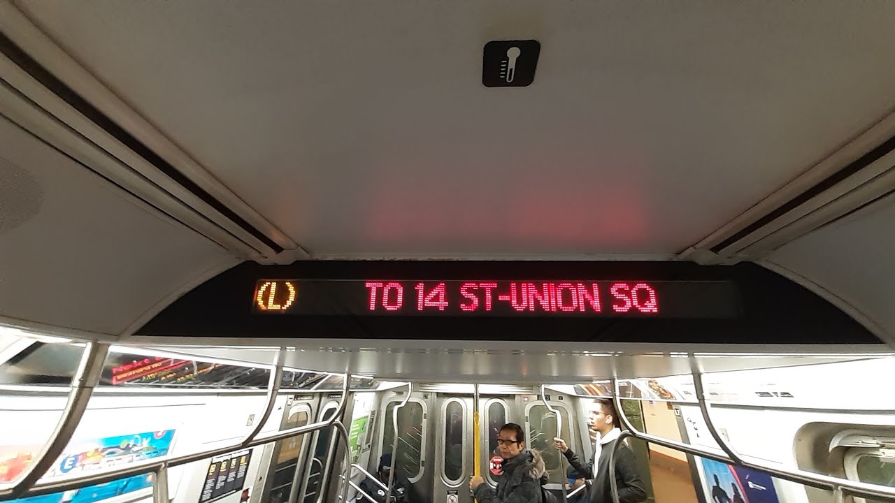 ᴴᴰ R160 (L) Train Announcements to 14th Street Union Square (Late Night ...