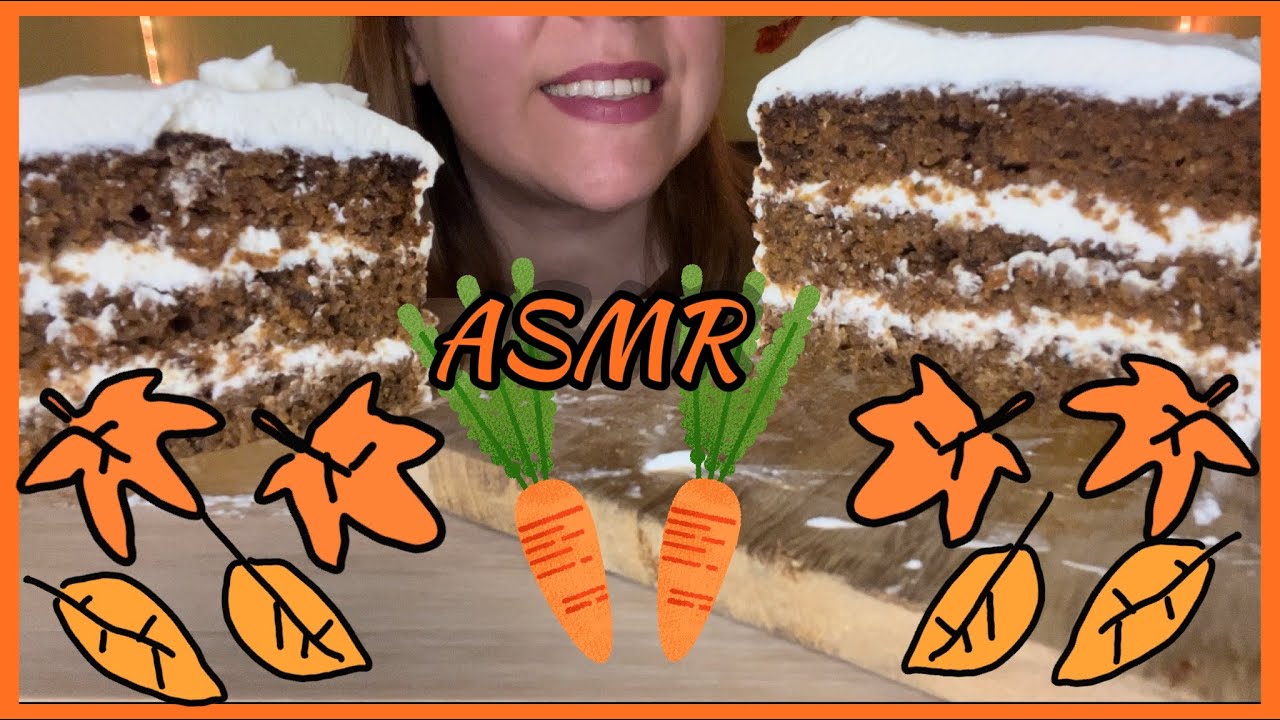 ASMR-CARROT CAKE 🍰🥕-MUKBANG EATING SOUNDS - YouTube