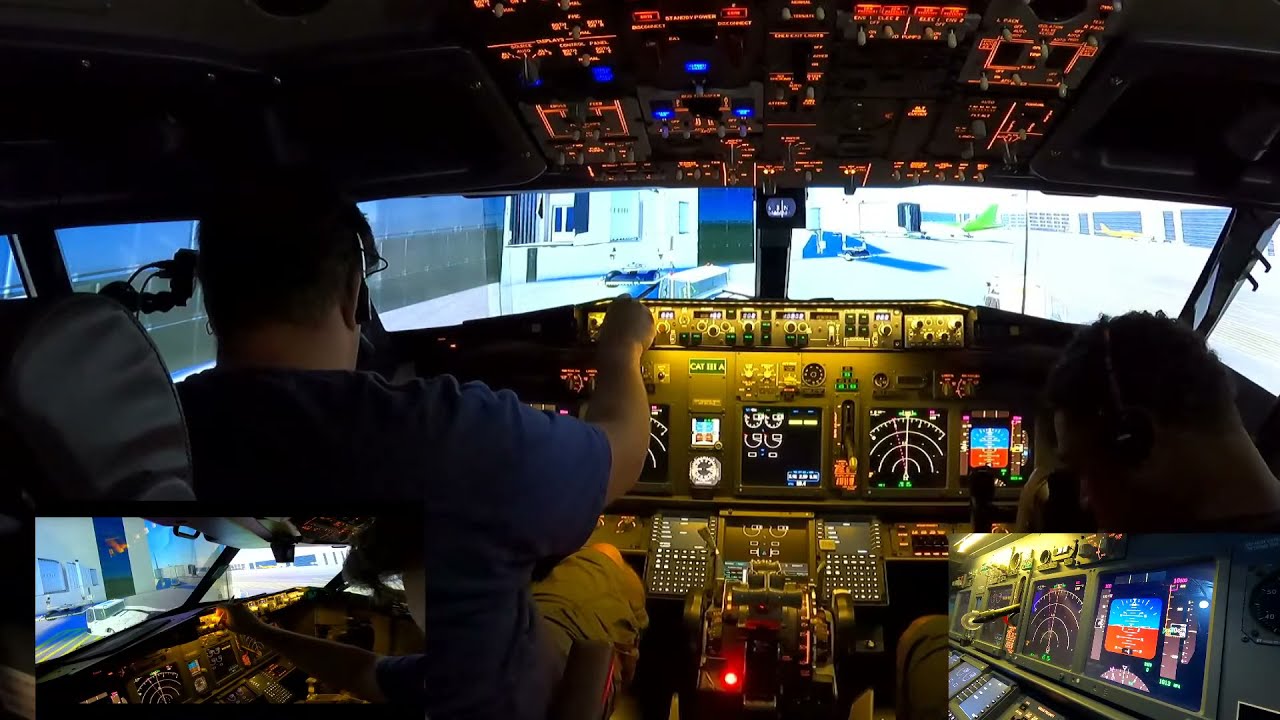 FLY WITH US, IN A FULL SIZE 737 HOME SIMULATOR! - YouTube