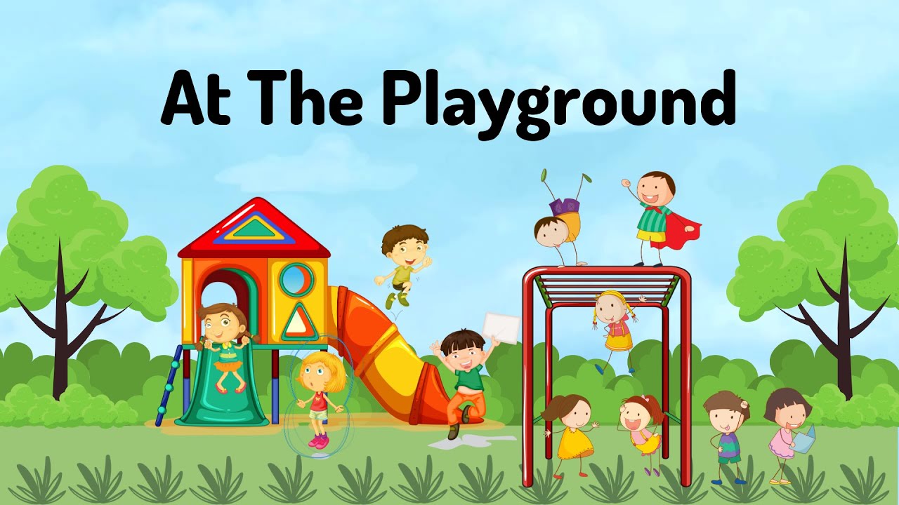 Vocabulary | Playground English Vocabulary For Kids | Fun Illustrative ...