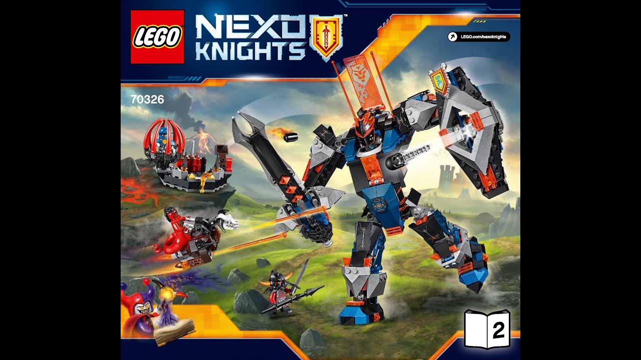 LEGO Nexo Knights The Black Knight Mech (70326) Instructions DIY Book 2 ...