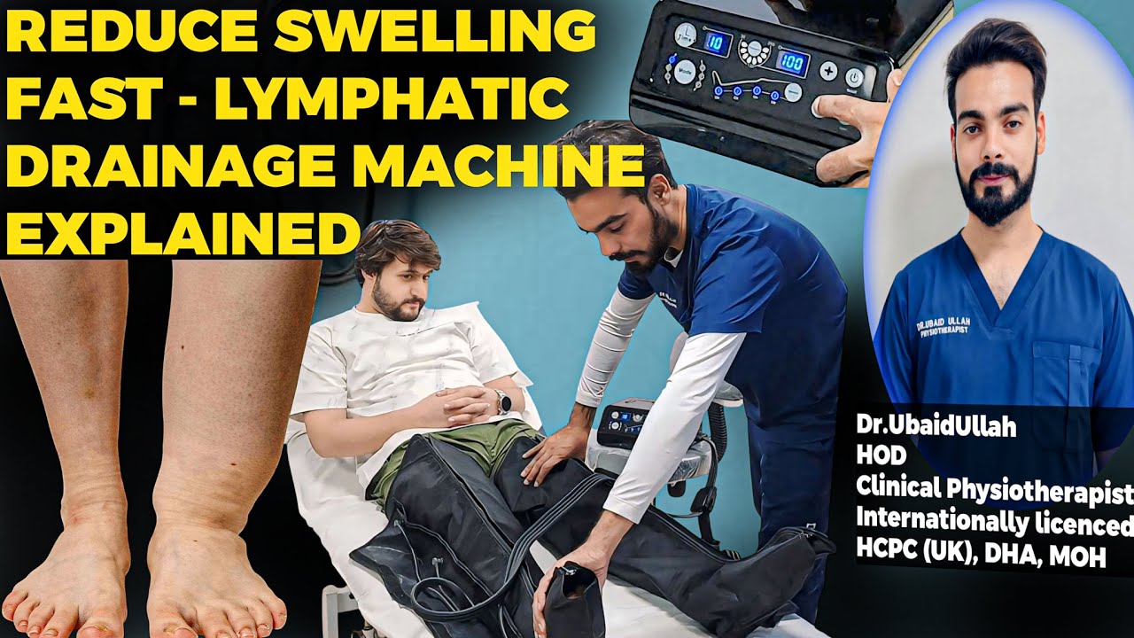 Lymphatic Drainage Machine Setup Step by Step | Swelling Reduction ...
