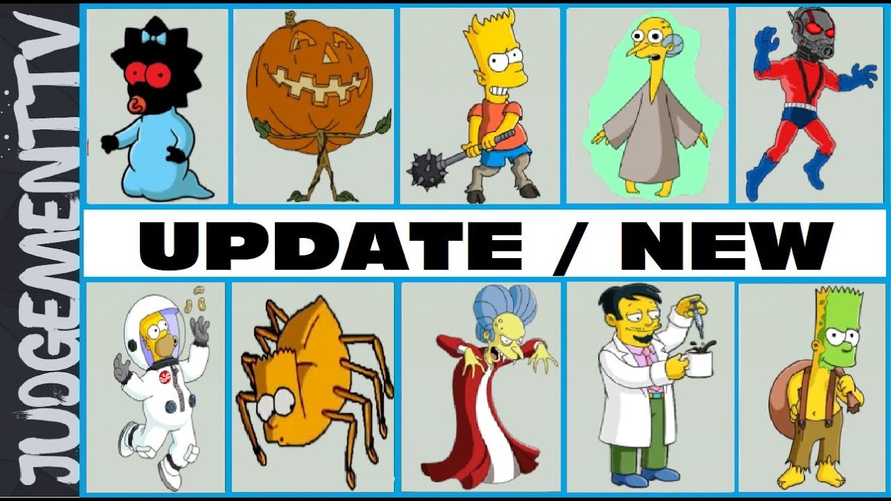 NEW UPDATE all new characters inc. halloween area in Find the Simpsons ...