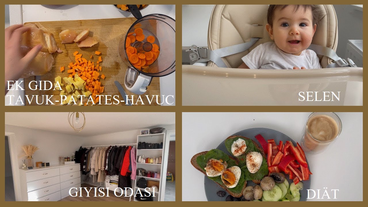 6 AYLIK BEBEK İÇİN EK GIDA TARİFİ 👼🏻| GİYİNME ODASI 👕👠| SAĞLIKLI ...
