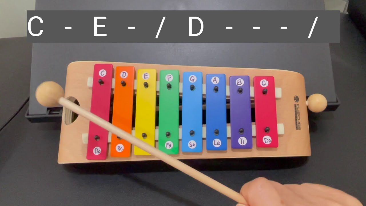How to Play When the Saints Go Marching In on Xylophone with C D E F G ...