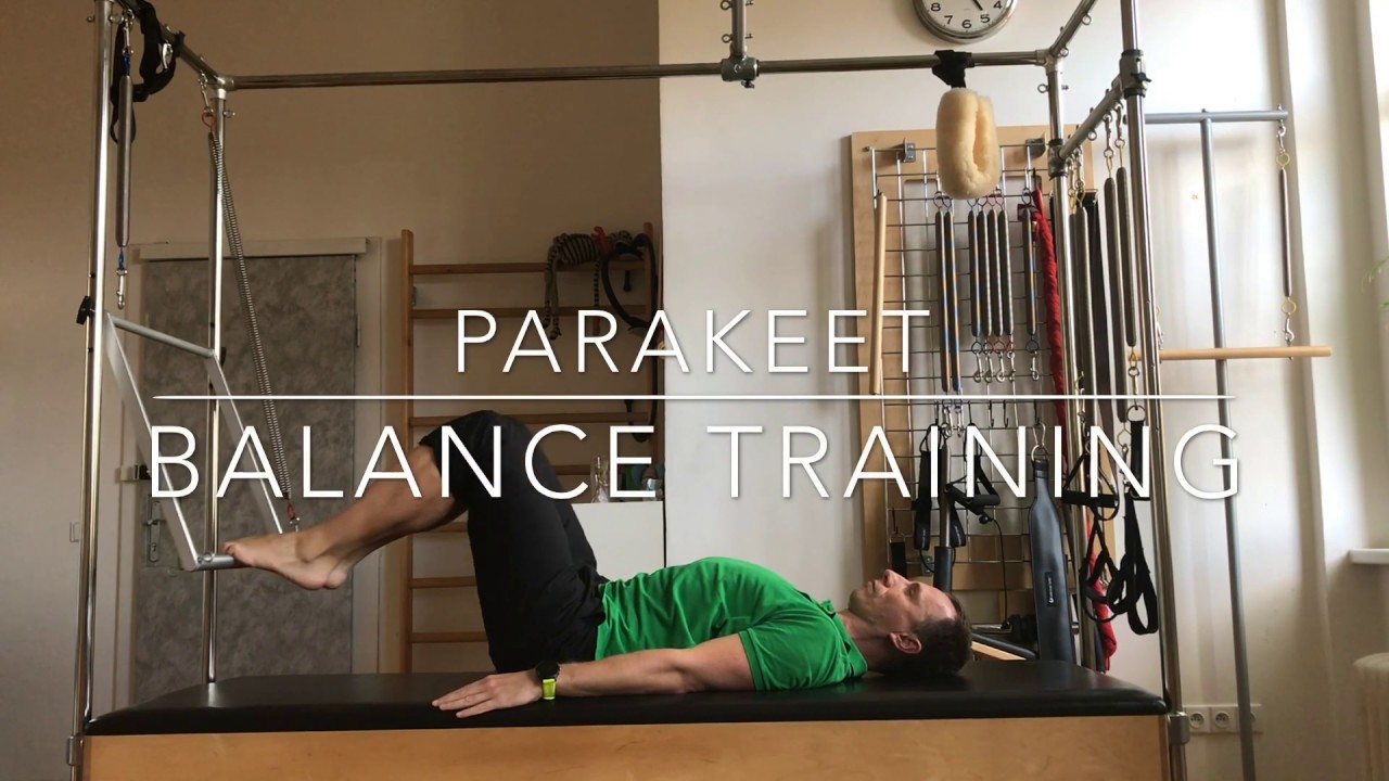 Pilates Apparatus - Pilates Caddilac: Parakeet - Balance Training - YouTube