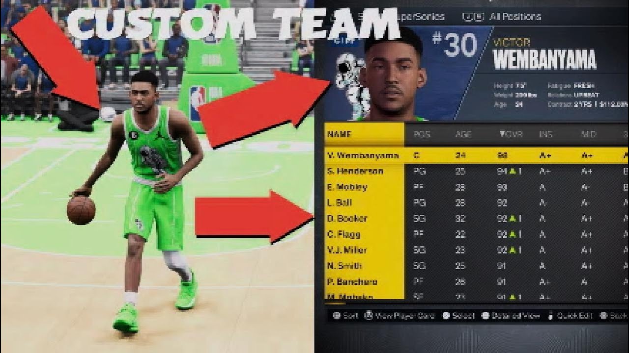 How to make your own CUSTOM TEAM in NBA2K23 [next gen] [myNBA] - YouTube