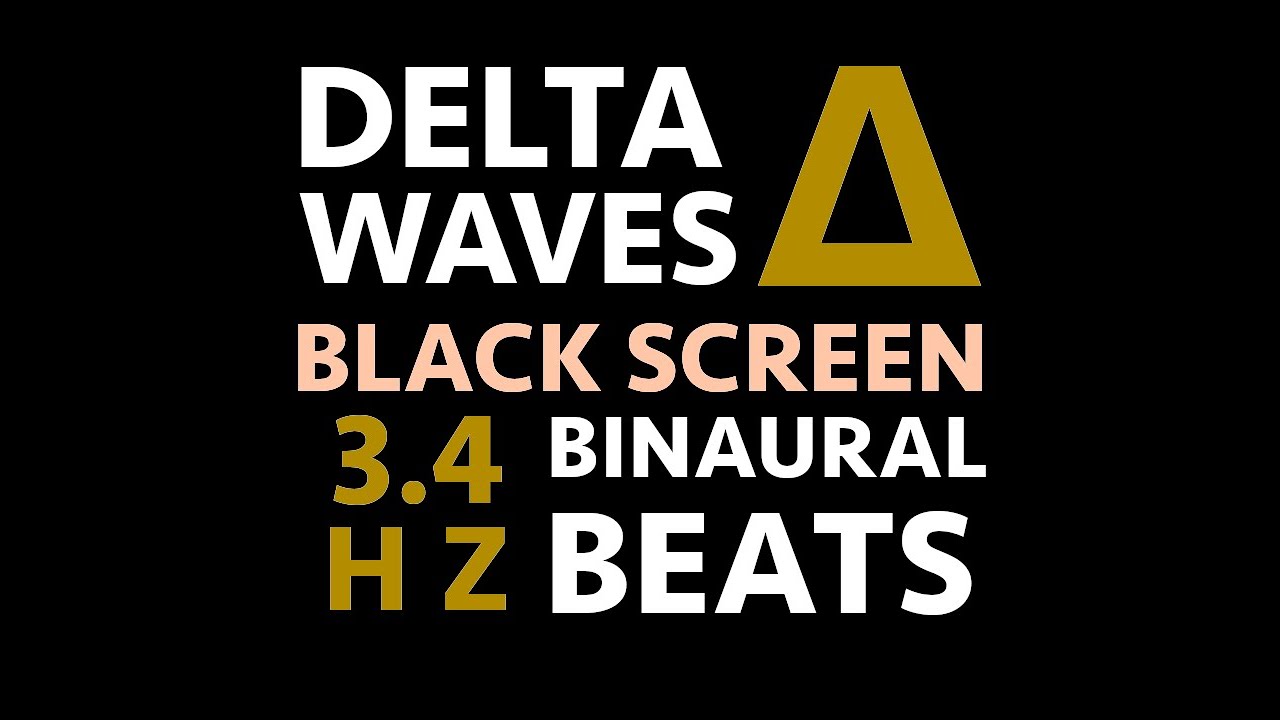Pure Delta Waves Binaural Beats | Deep Sleep and Healing [Black Screen ...