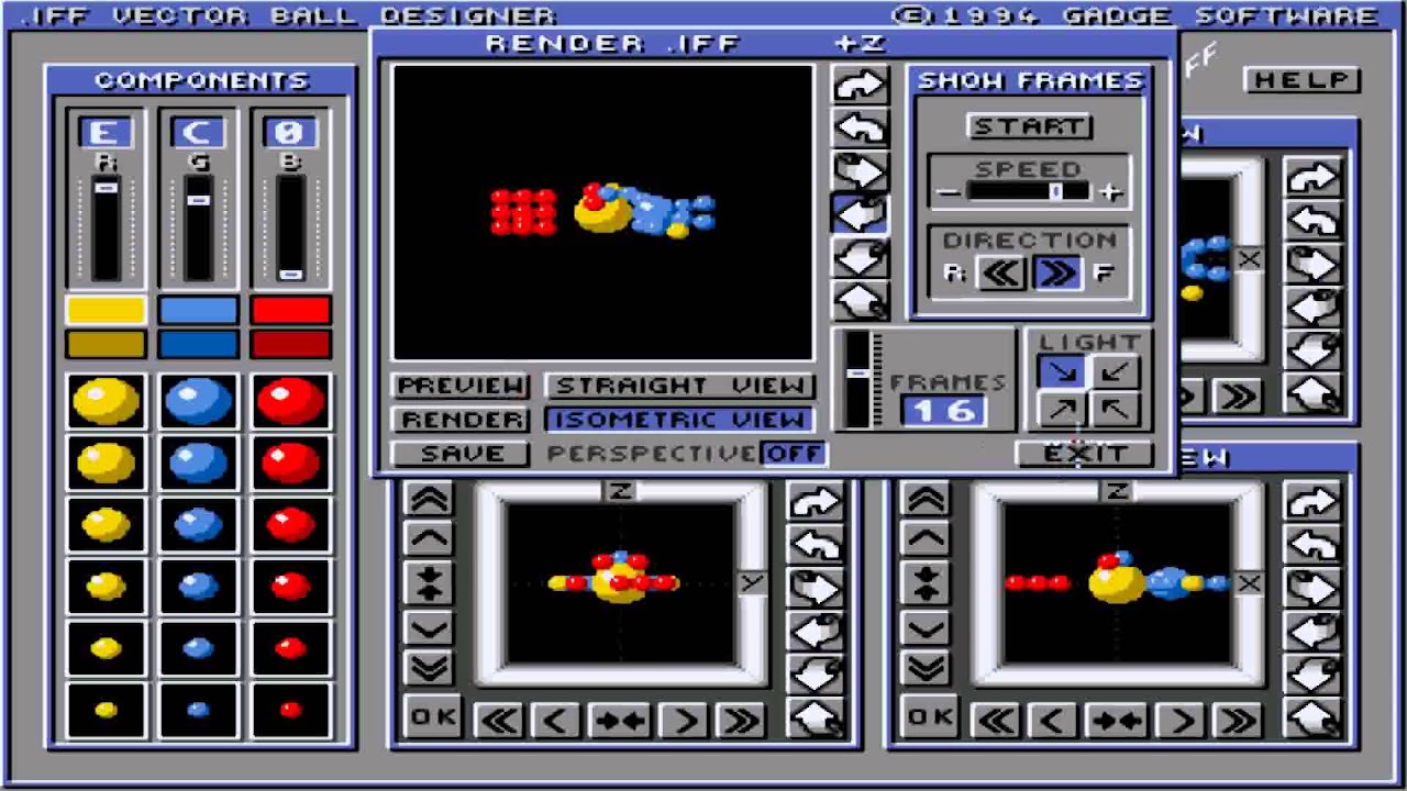 AMIGA VBD VECTOR BALLS DESIGNER 11DMS F1 Licenceware Volume 1 ...