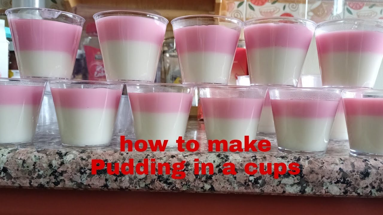 How to make Pudding in A cup - YouTube