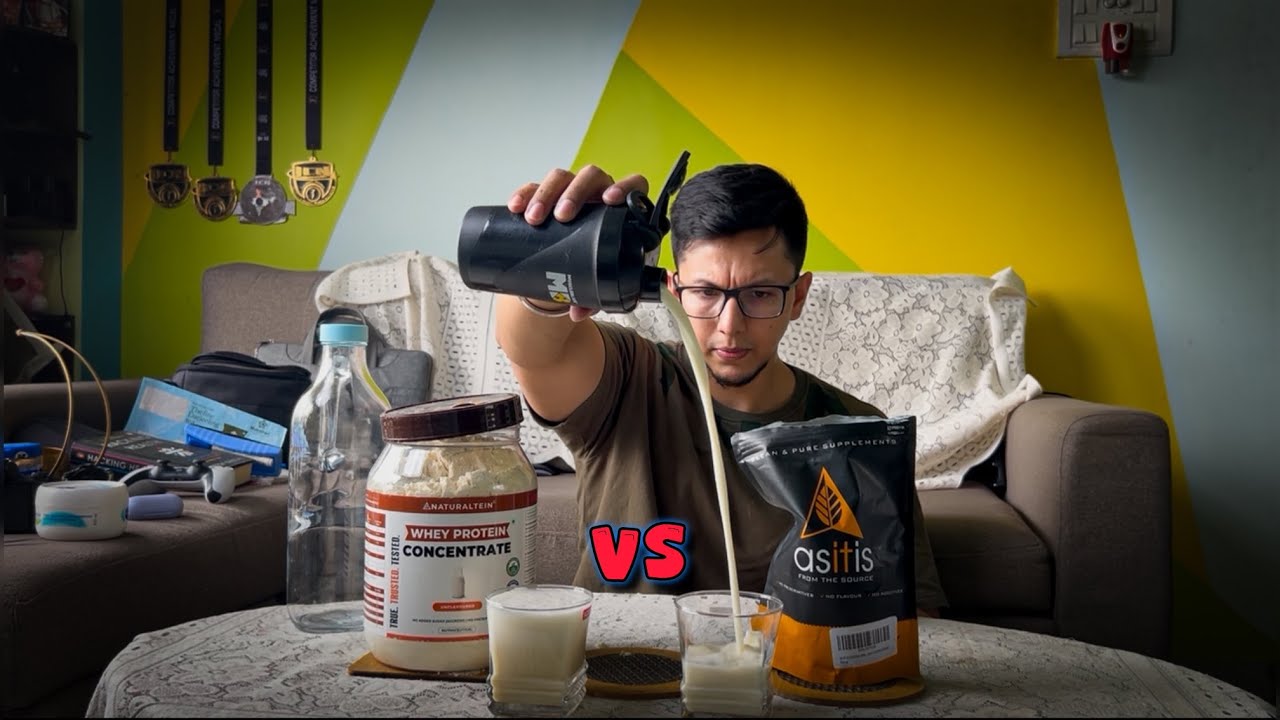 ASITIS Unflavoured Whey Protein VS Naturaltein Unflavoured Whey Protein ...