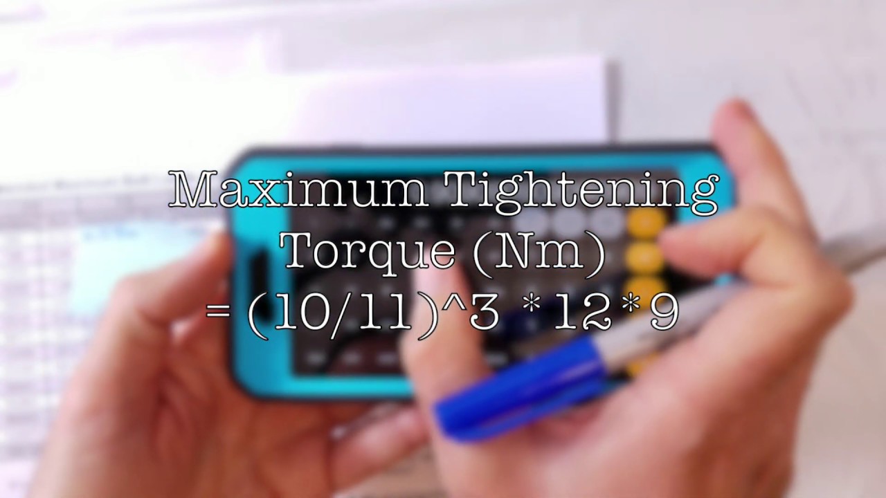 Screws!!! Calculate Maximum Tightening Torque without a Table ...