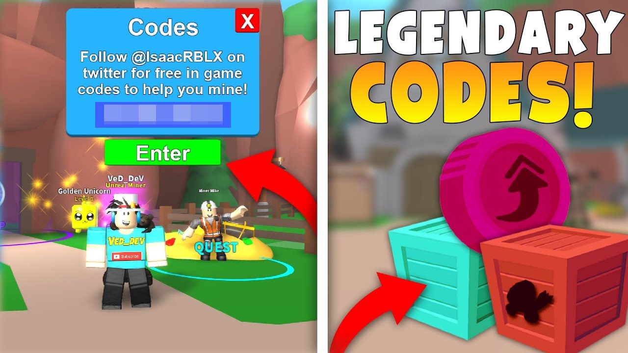 ALL *LEGENDARY* QUEST UPDATE CODES IN MINING SIMULATOR! (Roblox) - YouTube
