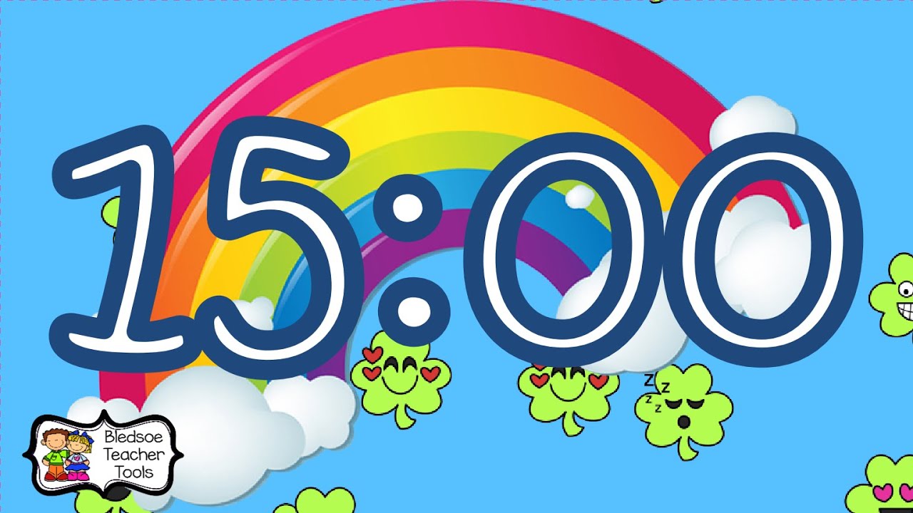 15 Minute Shamrock Emoji Countdown Timer with Background Music - YouTube