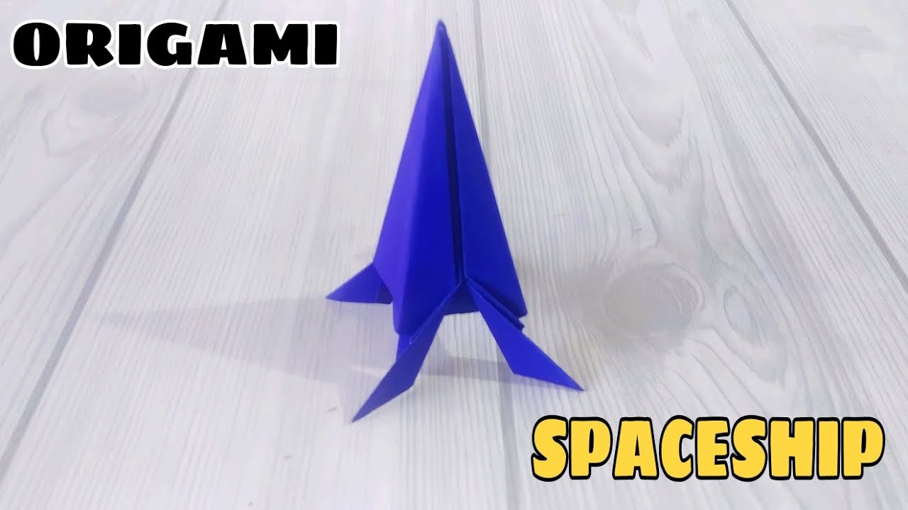 SPACESHIP ORIGAMI| TUTORIAL| HOW TO MAKE SPACESHIP CRAFT| STEP BY STEP ...