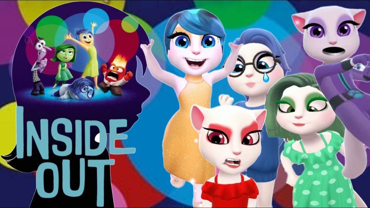 Anger vs Joy vs Sadness vs Fear vs Disgust | My Talking Angela 2! # ...